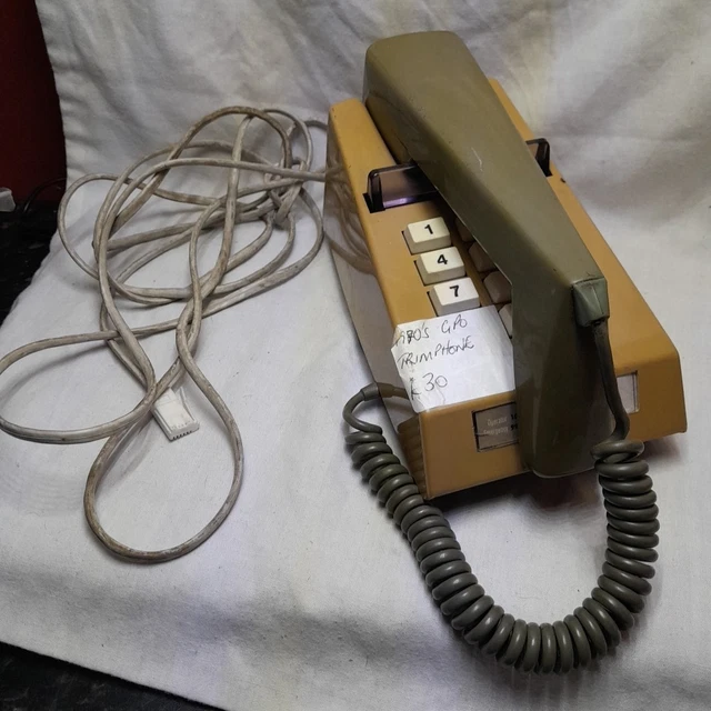 GPO 1970S RETRO Trimphone Landline Telephone - Brown / Biege - Untested ...