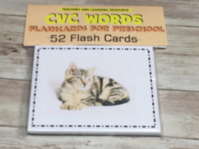 CVC WORDS PICTURE Flash Cards For Learning Center 52 Cards Teaching CVC WORDS PICTURE Flash Cards For Learning Center 52 Cards Teaching