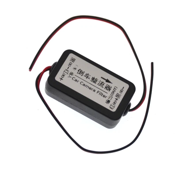 12V DC CAR Reverse Camera Power Relay Capacitor Filter Rectifiers Kit ...