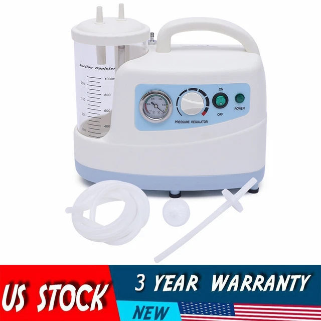 SUCTION MACHINE EMERGENCY Medical Portable Aspirator Vacuum Phlegm Unit ...