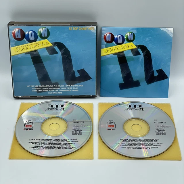 NOW THATS WHAT I Call Music 12 (1988) 2 x Disc CD Album Set • Sponges ...