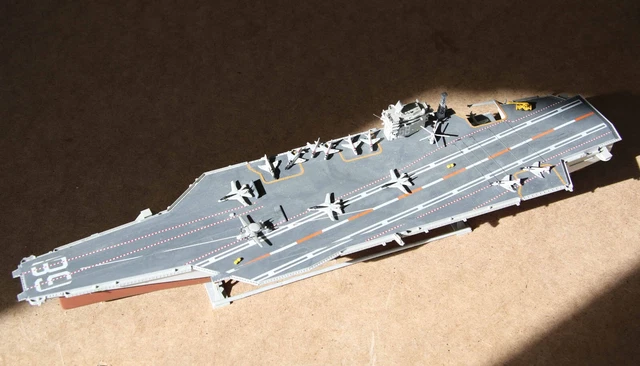 REVELL 1:720 USS Nimitz aircraft carrier model kit built & finished for ...