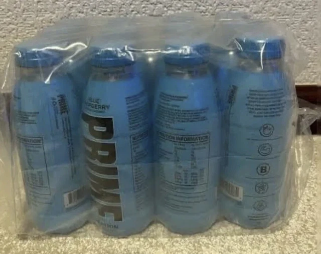 PRIME HYDRATION DRINK Blue Raspberry 12x500ml pack KSI and Logan Paul £ ...