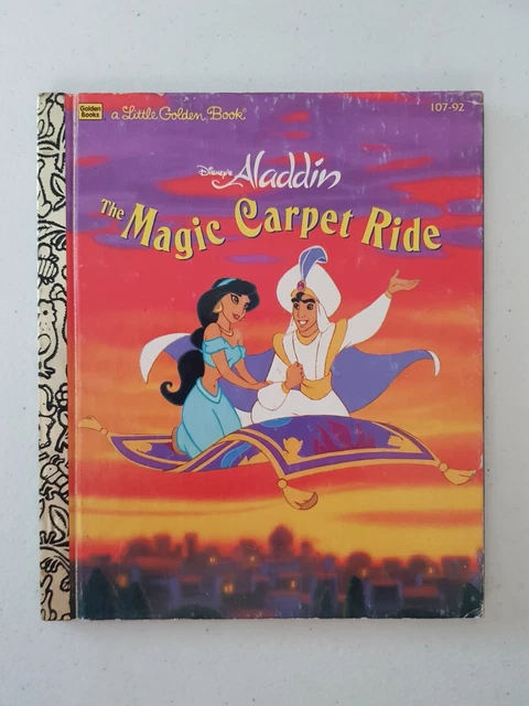 LITTLE GOLDEN BOOK - Disney's Aladdin The Magic Carpet Ride 1995 HC $6. ...