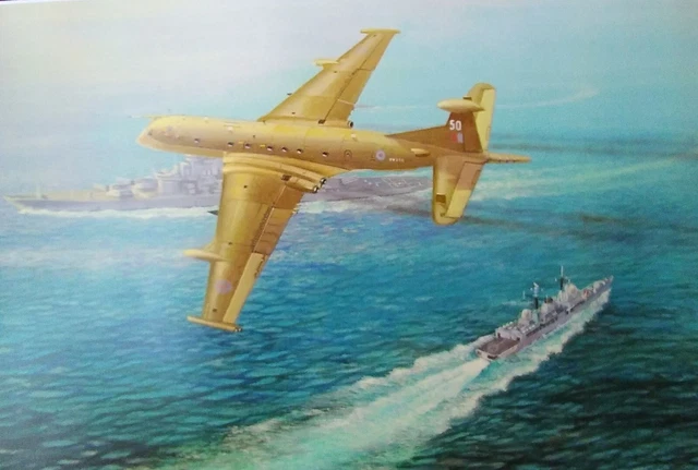 NIMROD OVER USS Missouri/ HMS Gloucester, Gulf War, large 90x50cm ...
