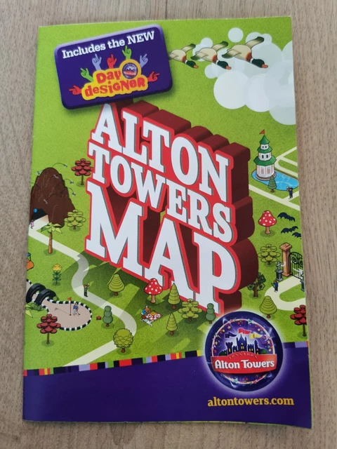 ALTON TOWERS THEME Park Map Guide Leaflet 1994, Vintage, Rare collectors item EUR 121,12 ...