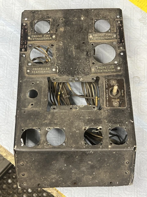 RAF SEA PRINCE / Pembroke Aircraft Cockpit Overhead Engine Panel. £47. ...