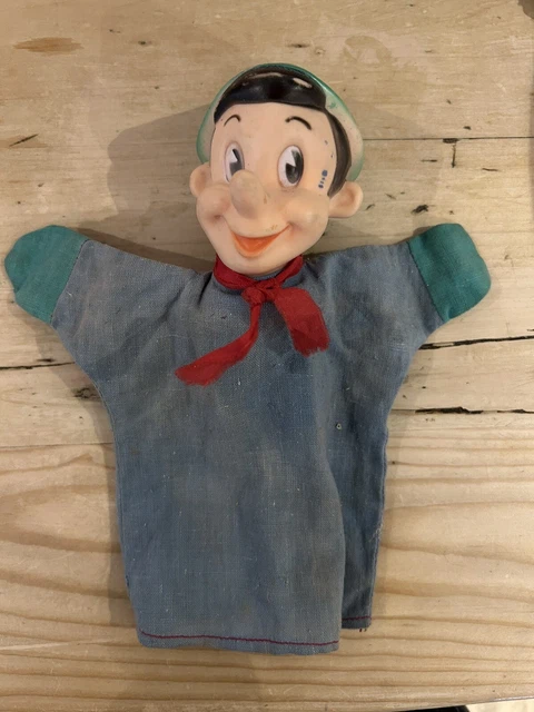VINTAGE GUND WALT Disney Productions Pinocchio Hand Puppet 1960s ...