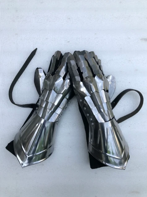 MEDIEVAL STEEL KNIGHT Gauntlet Armor, Fully Functional Finger Armor ...