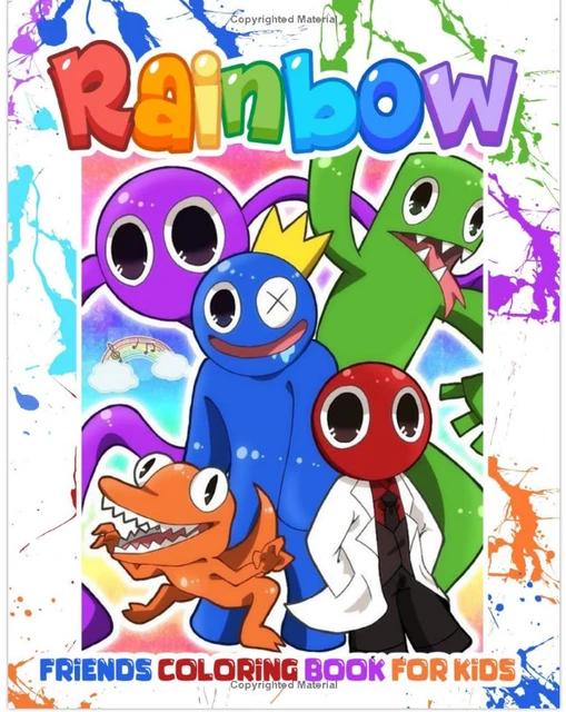 RAINBOW FRIENDS COLORING Book Kids Drawing Activity Gift Boys Girls ...