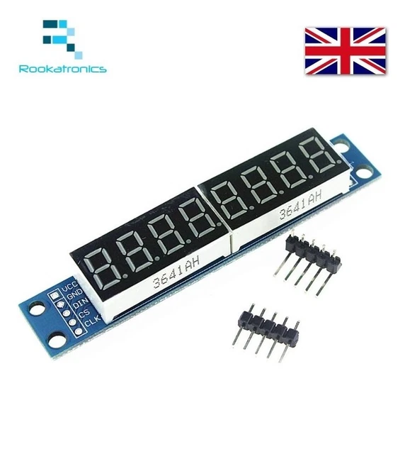 NEW DIGITAL TUBE MAX7219 LED Module 8 Digit 7 Segment Display Module ...