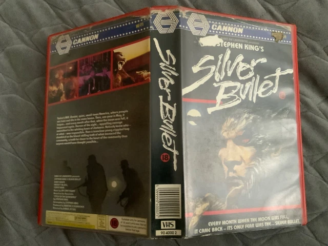 STEPHEN KING SILVER Bullet Ex Rental vhs Corey Haim, Garry Busey ...