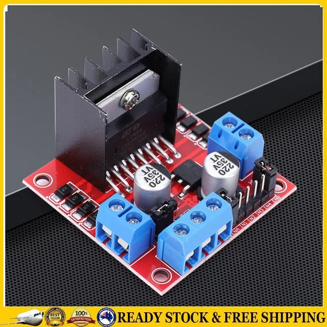 L298N DC MOTOR Driver Module Dual H-Bridge 5V for Smart Car (Chip ...