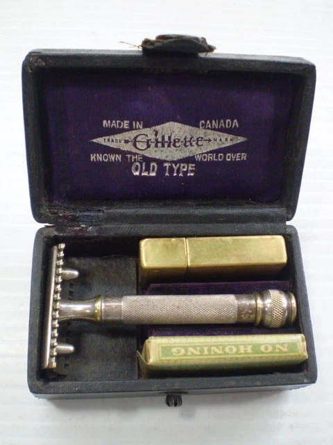 VINTAGE GILLETTE OLD Type Safety Razor With Box $33.00 - PicClick