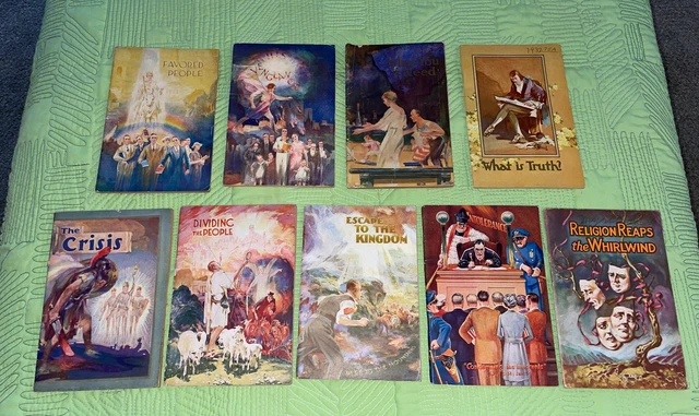9 VINTAGE WATCHTOWER Booklets 1930’s 1940s Jehovah’s Witness Brochure ...