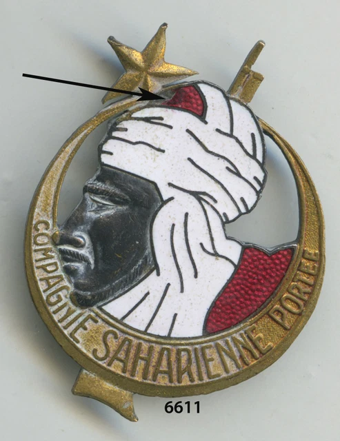 INSIGNE SAHARA , Cie. Saharienne Portée ( visage argenté ) EUR 152,00 - PicClick FR