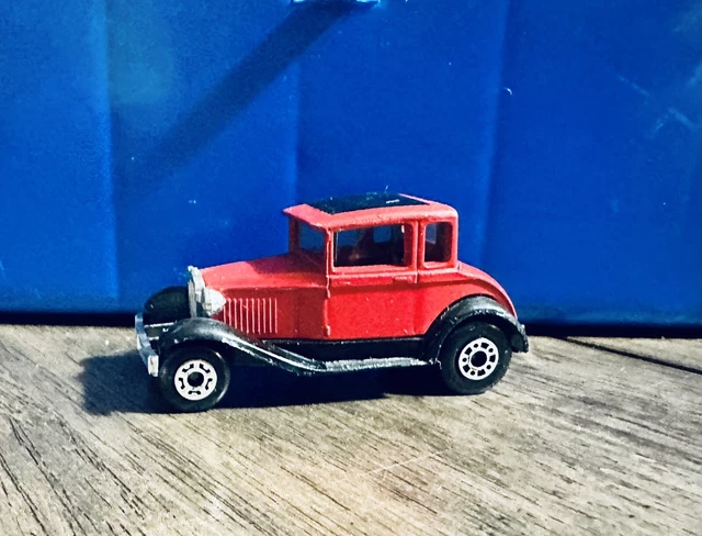 VINTAGE 1979 VINTAGE Matchbox Model A Ford Diecast Car. 1/64 Scale. Red ...