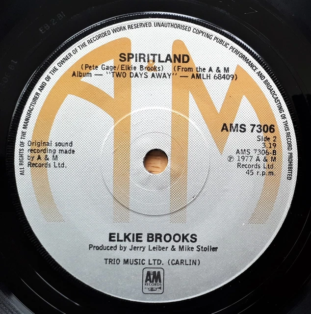 ELKIE BROOKS - Sunshine After The Rain 1977 7" VINYLE EUR 3,49 ...