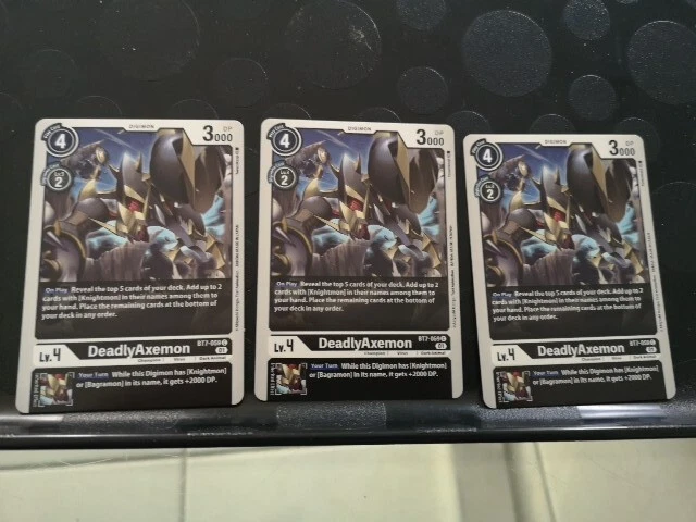 DEADLYAXEMON *3 CARTE Digimon Anglais Bt7-059 EUR 2,50 - PicClick FR