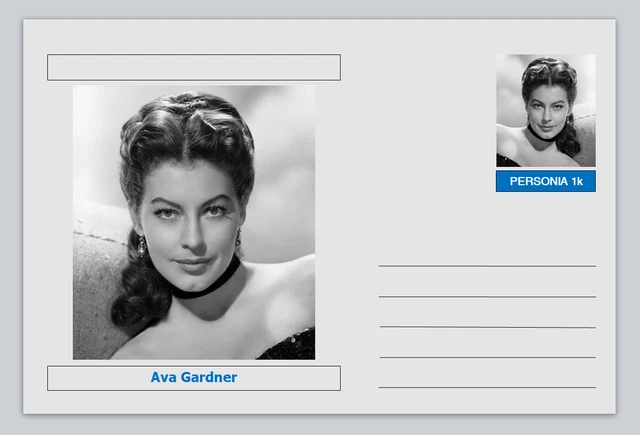 PERSONALITIES - POSTCARD Ava Gardner actress women cinema films #4 £4. ...