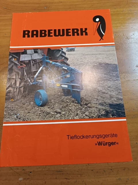 PROSPEKT RABEWERK TIEFLOCKERUNGSGERÄTE traktor schlepper Brochure 18 ...