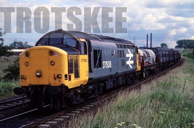 35MM SLIDE BR British Railways Diesel Loco Class 37 37058 Water Orton ...