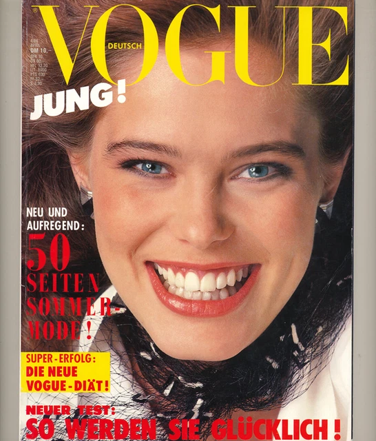 VOGUE GERMAN APRIL 1984 RENÉE SIMONSEN HERB RITTS Read Description!!! EUR 29,90 - PicClick DE