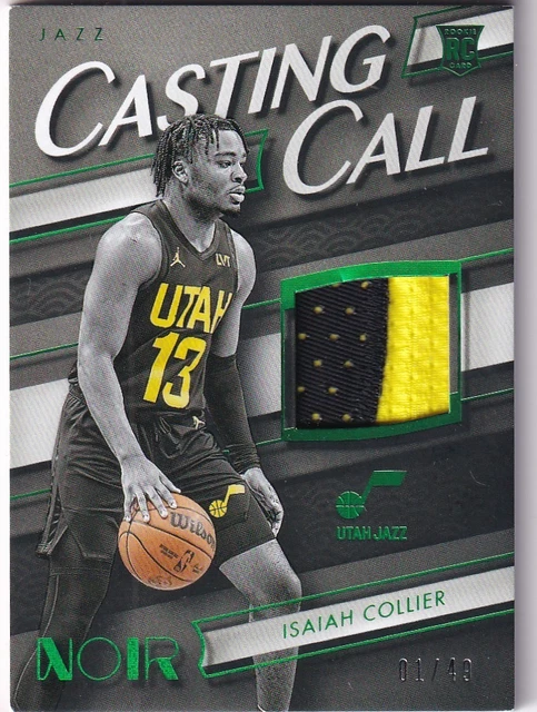 2024-25 PANINI NOIR NBA No. CCM-COL Isaiah Collier Novato Parche 1/49 ...