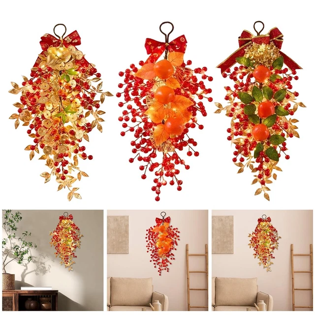 CHINESE CHRISTMAS WREATH 2026, Door Decoration for the Spring Festival ...