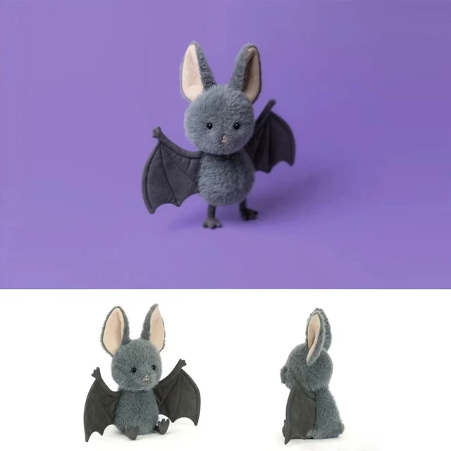 JELLYCAT BROOX BAT Plush 22cm 🦇 Halloween Soft Toy & Stuffed Animals /w ...