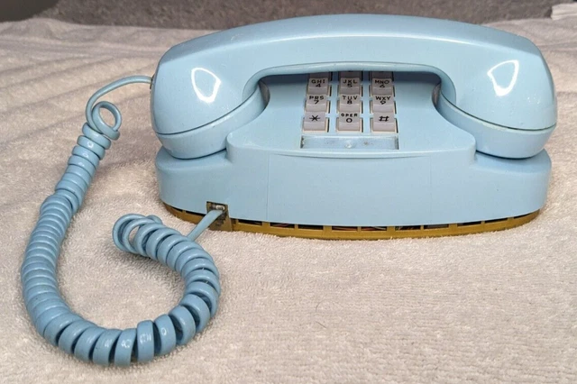1970S WESTERN ELECTRIC 2702 AQUA BLUE Princess Touch Tone Phone £80.44 ...