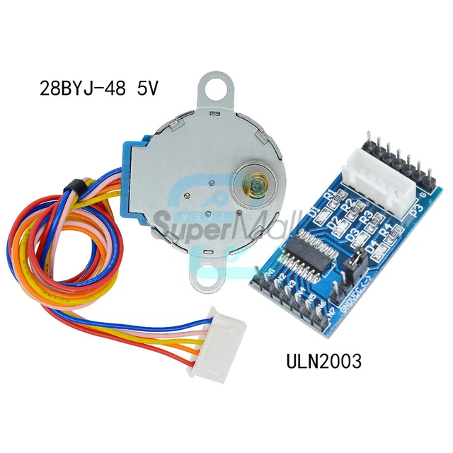 28BYJ-48 STEPPER MOTOR DC 5V + ULN2003 Stepper Motor Driver Module for ...