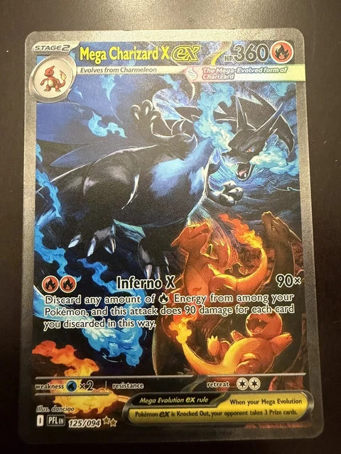 MEGA CHARIZARD X ex 125/094 Phantasmal Flames Holo £774.43 - PicClick UK