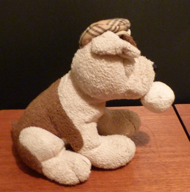 RARE RUSS PLUSH dog BUNKER 6 inch tall sitting £9.72 - PicClick UK