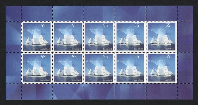 BRD BUND &GORCH Fock" Kleinbogen MiNr:2686 (10) postfrisch ...
