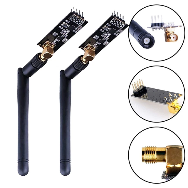LONG RANGE WIRELESS Transceiver Module 2 4G NRF24L01 + PA + LNA with ...