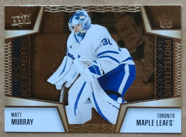 2023-24 UPPER DECK Tim Horton's Hockey - NET KEEPERS - Matt Murray #NK ...