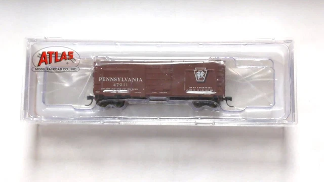 ATLAS PNS0056C N Scale Pennsylvania Railroad 40' PS-1 Boxcar #47011 LN ...