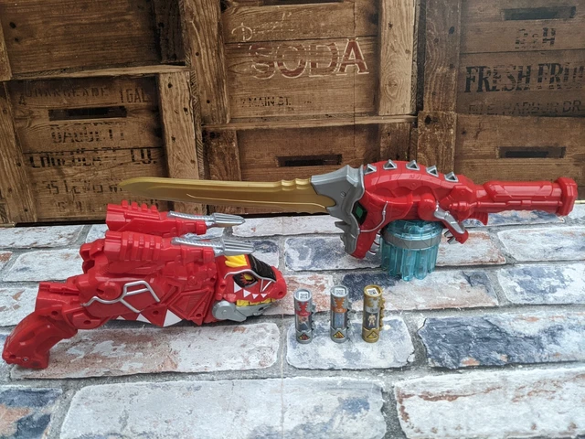 POWER RANGERS DINO Charge Super Drive Sabre and T Rex Red Morpher ...