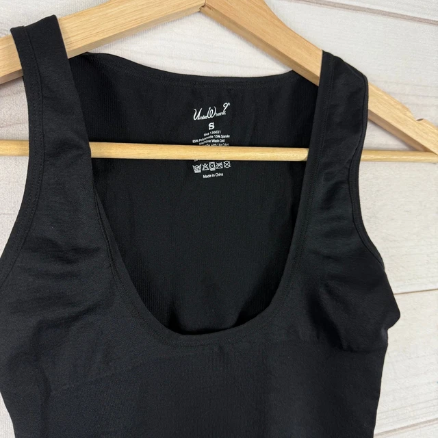 UNDER WHERE? BLACK Small Stretch SHAPEWEAR Seamless Shaping Cami TOP £ ...
