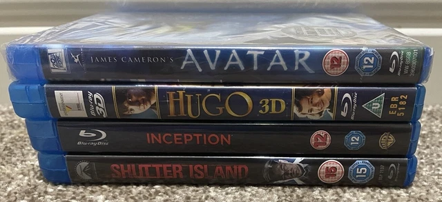 SCI FI BLU Ray Set-Avatar Hugo 3D Inception Shutter Island Leo DiCaprio Scorsese EUR 2,33 ...