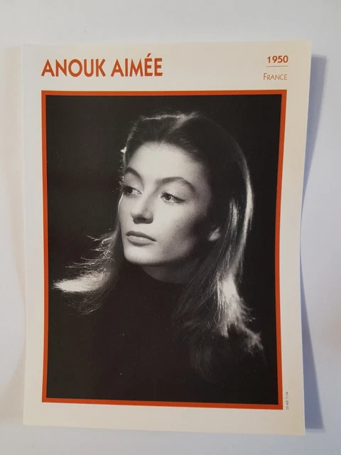 ANOUK AIMEE - Carte Fiche Cinema Portrait De Stars EUR 2,50 - PicClick FR