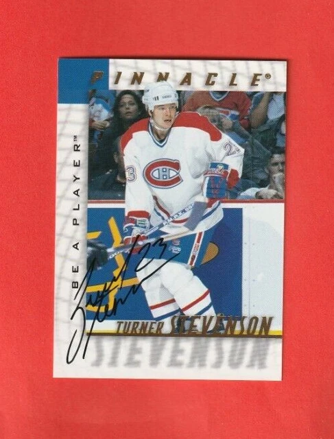 1997-98 AUTOGRAPHES PINNACLE Be A Player #181 Turner Stevenson MONTRÉAL ...