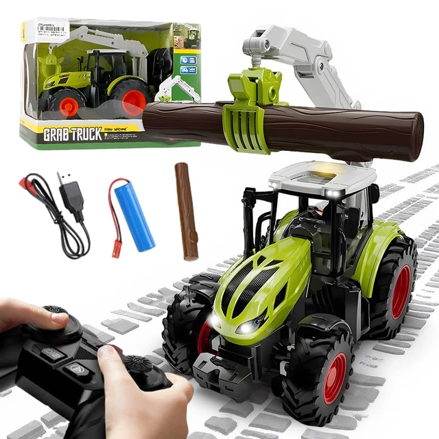 REMOTE CONTROLLED TRACTOR With Gripping Arm Lighting Design Children's ...