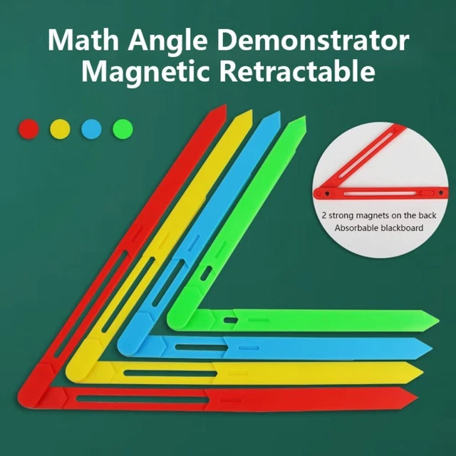MAGNETIC MATH ANGLE Demonstrator Learning Angle Props School Office EUR ...