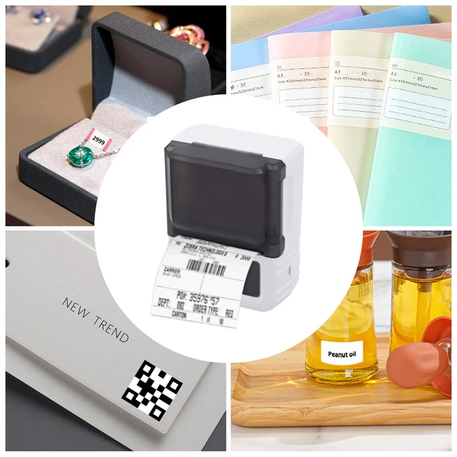 MINI THERMAL LABEL Printer for Labeling QR Code Bar Code W/ USB ...