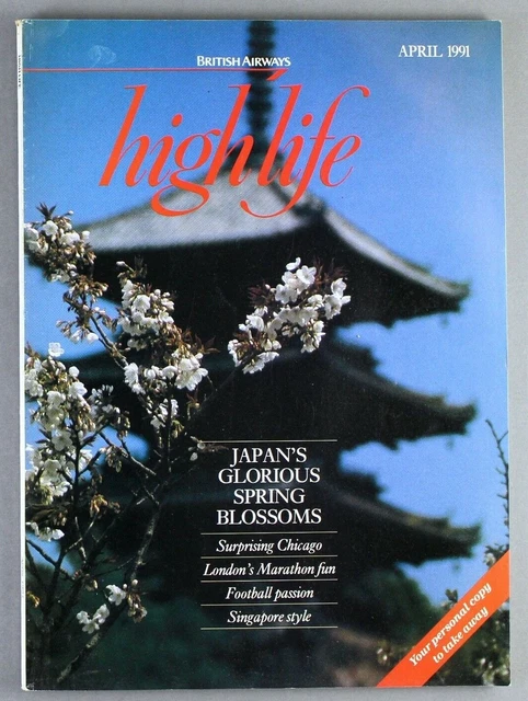 BRITISH AIRWAYS HIGHLIFE Airline Inflight Magazine April 1991 Ba Ny Jfk ...