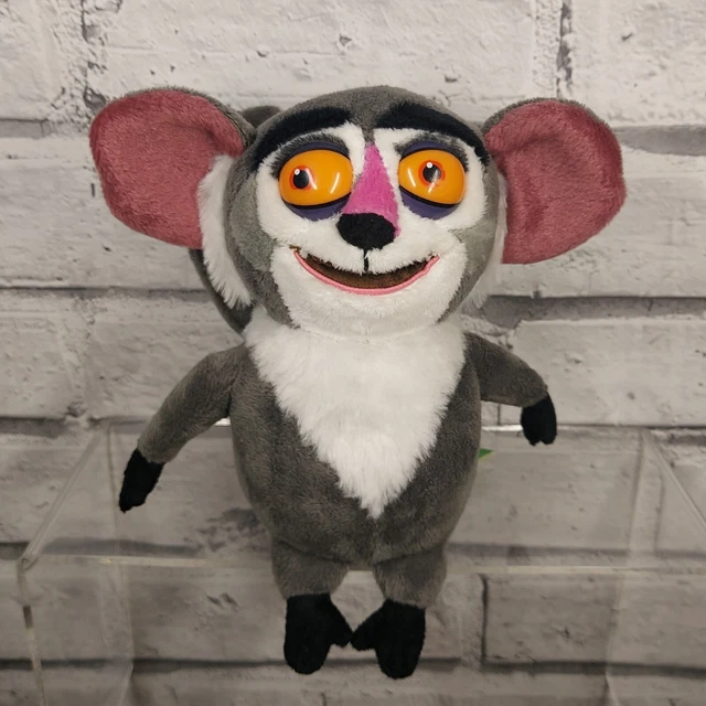 MADAGASCAR MAURICE THE Lemur 7" Soft Toy Plush Vintage 2004 Dreamworks ...