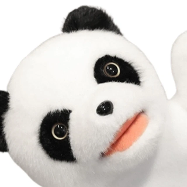 PLUSH ANIMAL HAND Puppet Panda Plush Toy Teaching Tool Pretend Play ...