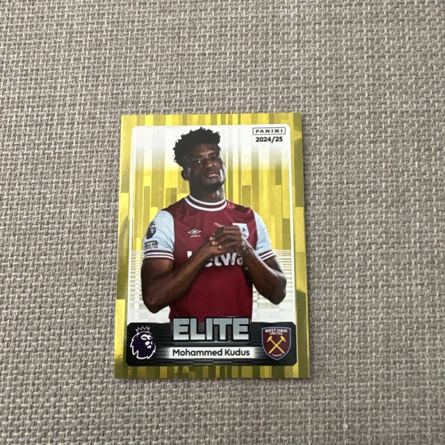 PANINI PREMIER LEAGUE 2025 Stickers Elite Parallel Gold - Mohammed ...